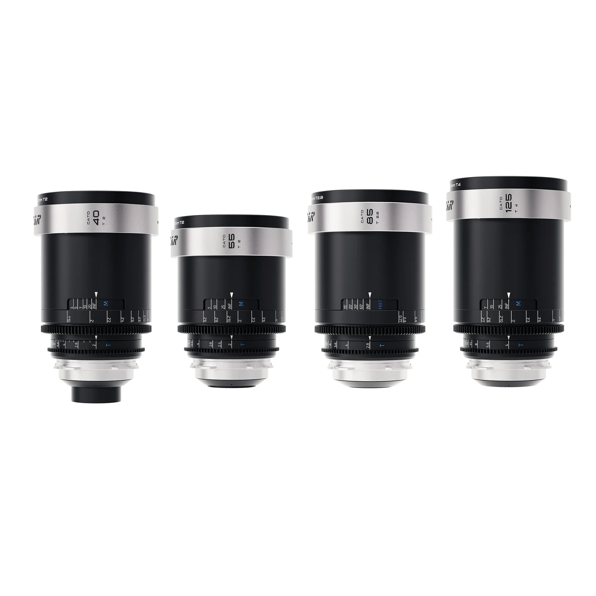 Blazar Cato 2x lens set (40mm, 55mm, 85mm, 125mm) anamorphic